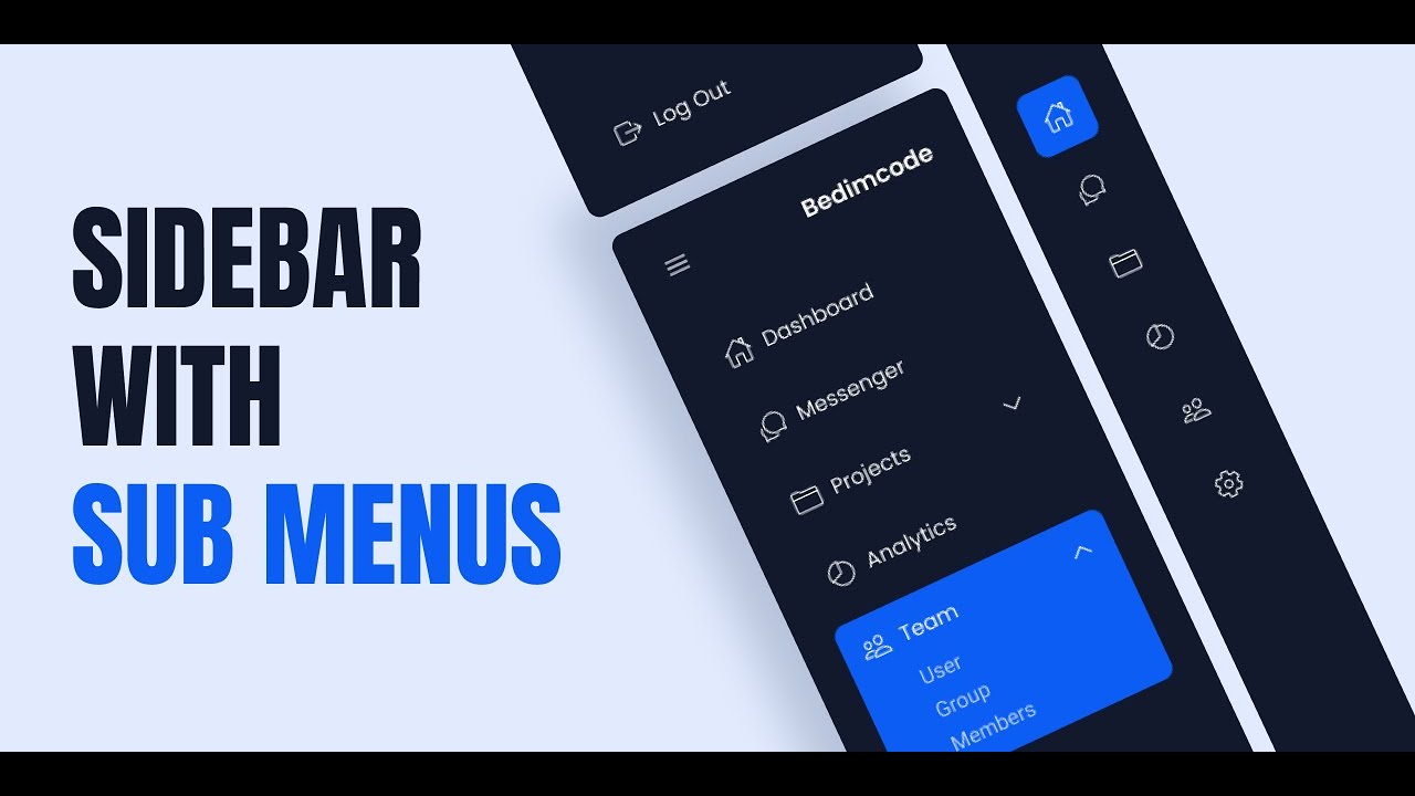 Responsive Sidebar Menu in HTML CSS & JavaScript | Dark/Light Mode #live #livestream - YouTube