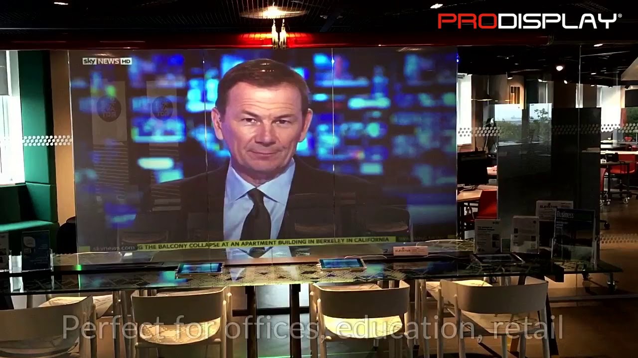 Ultra Black rear projection film screen Multi Purpose - YouTube