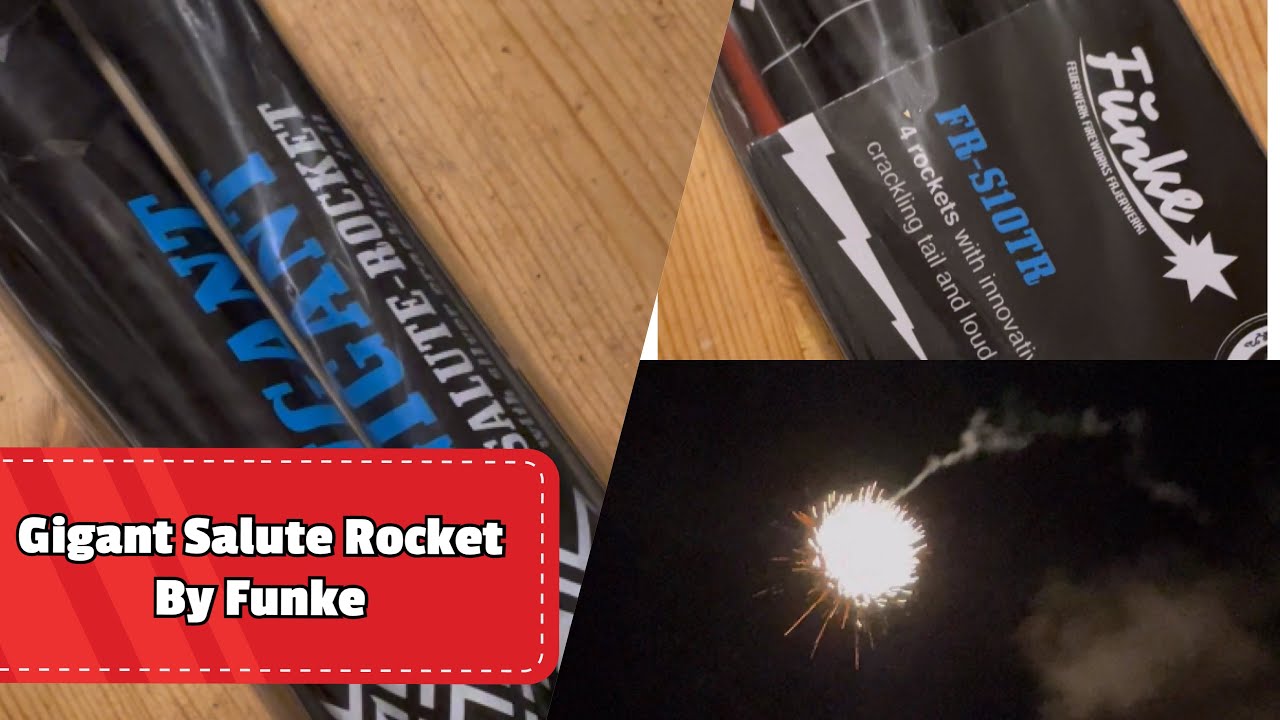 Testar Gigant Salute Rocket från Funke - YouTube