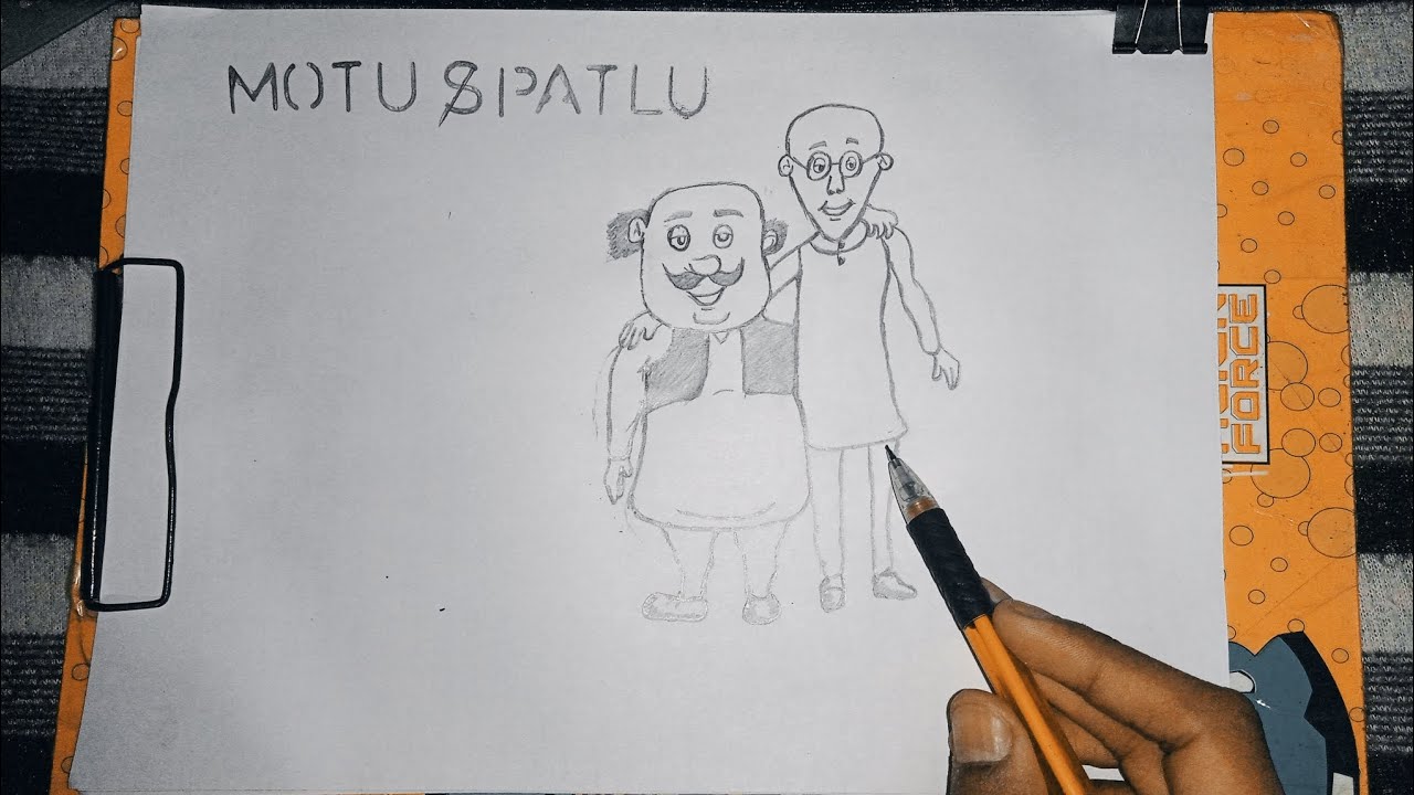 How to draw motu patlu part 1||Motu patlu drawing easy step by step 🤣🧐🚈 ...