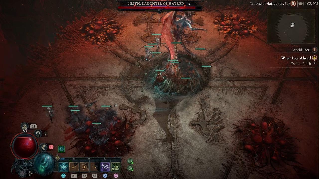 Diablo IV_54 necro lilith boss fight - YouTube