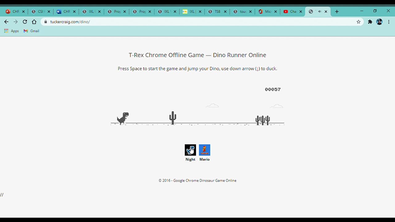T Rex Offline Game — Dino Runner Online - YouTube