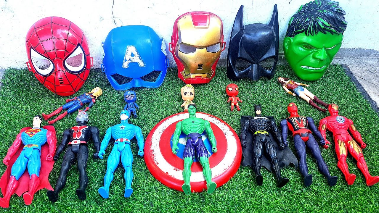 Marvel Spider-Man Toy Collection Review | Hulk Thanos Ironman Captain ...