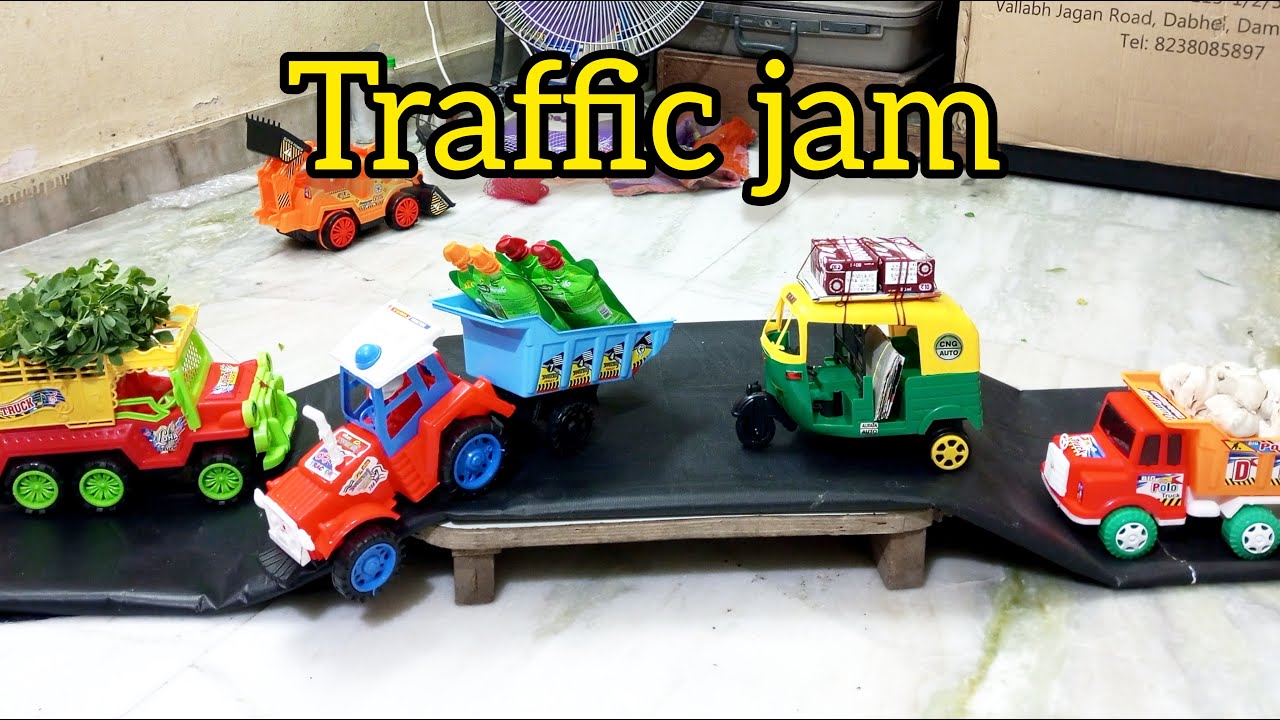 You Won't Believe the CRAZY Traffic Jam I Created with Toy Trucks - YouTube
