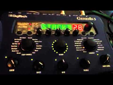 Digitech Genesis3 Genetx guitar processor Audio DNA - YouTube