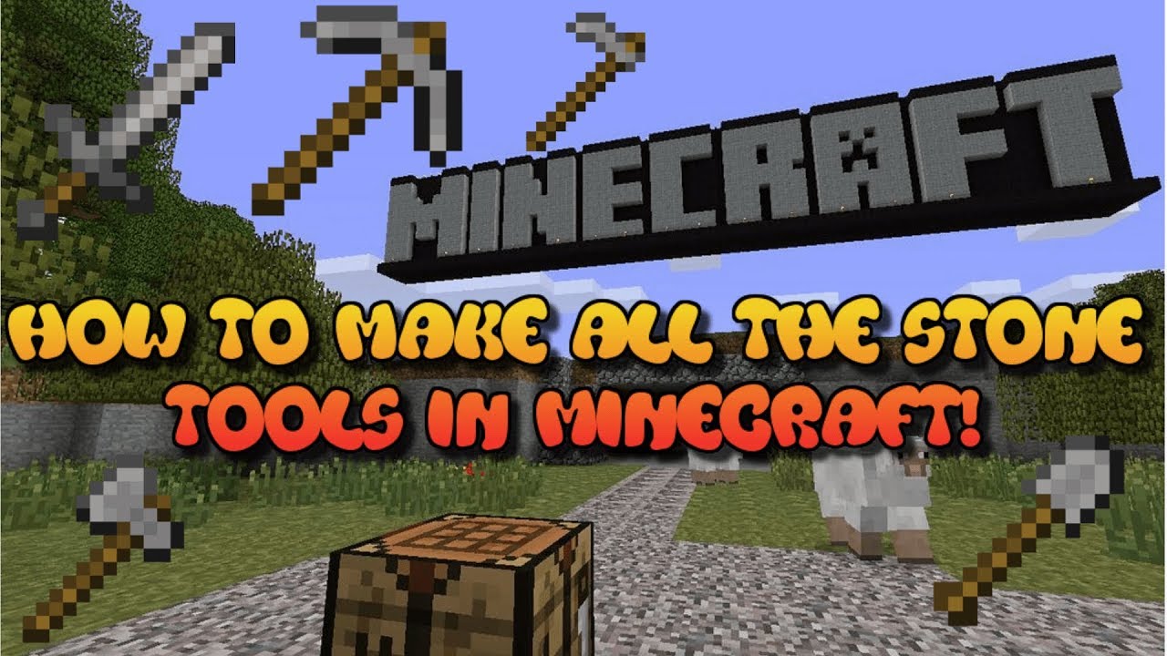 How to Make All The Stone Tools In Minecraft 2019 - YouTube