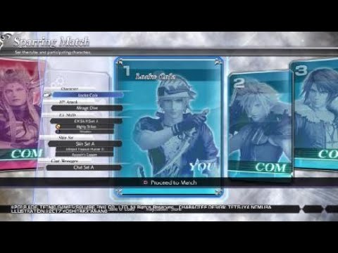DISSIDIA FINAL FANTASY NT - Locke Cole Gameplay - YouTube