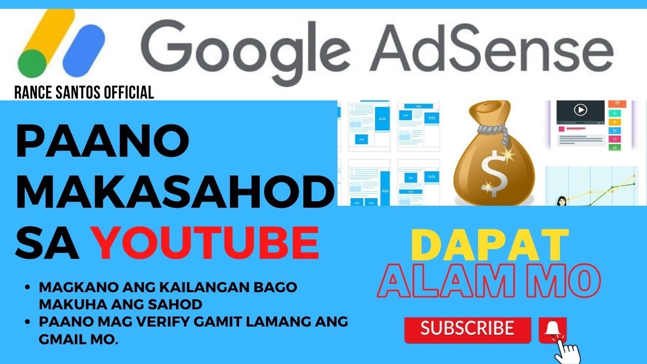 TUTORIAL VERIFICATION GOOGLE AdSense / TAGALOG / NO NEED TO SIGN IN TO ...