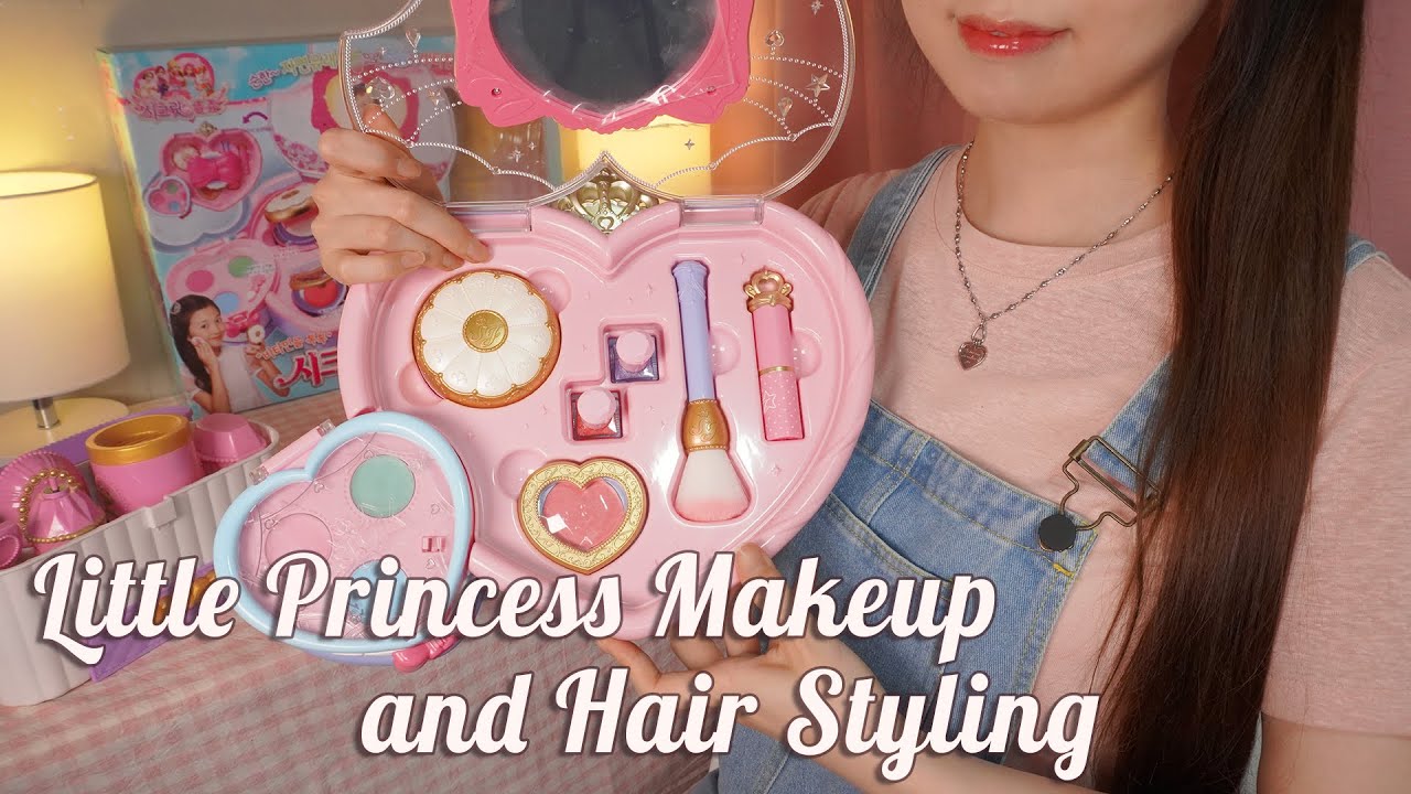 ASMR Little Princess Makeup & Hair Styling🎀 - YouTube