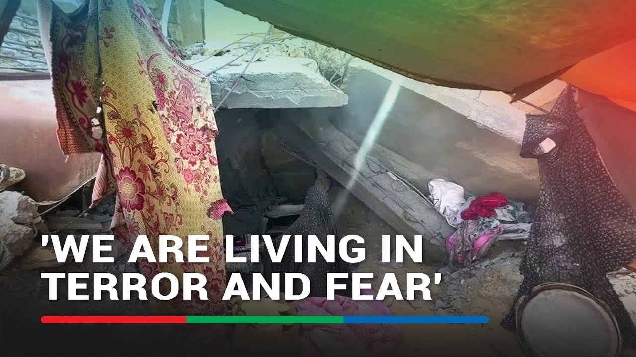 'We are living in terror and fear,' says displaced Gazan | ABS-CBN News ...