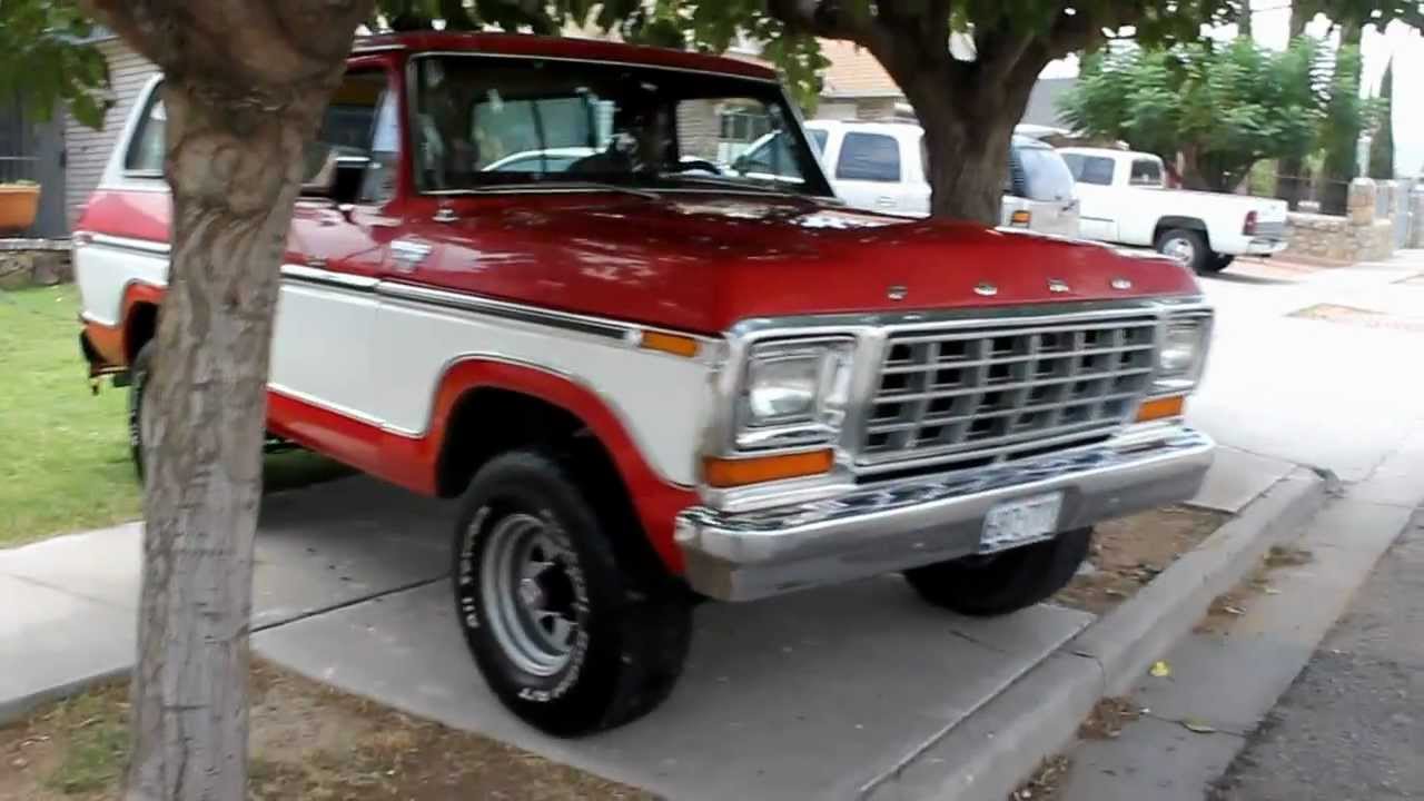 1979 bronco 4x4 red - YouTube