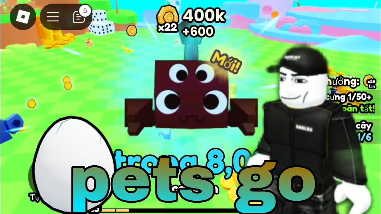 roblox | quay ra pets bọ cập siêu mạnh ( pets go ), khôi roblox - YouTube