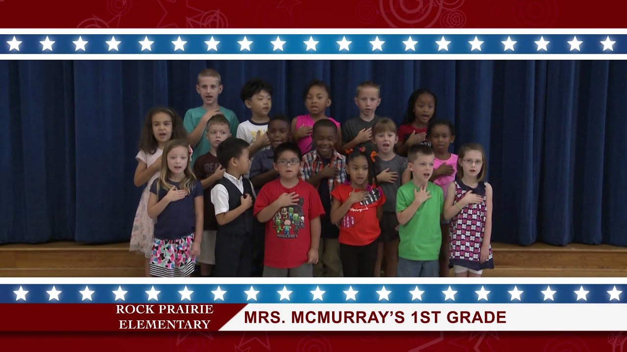 Daily Pledge-Rock Prairie Elementary-Ms. McMurray - YouTube