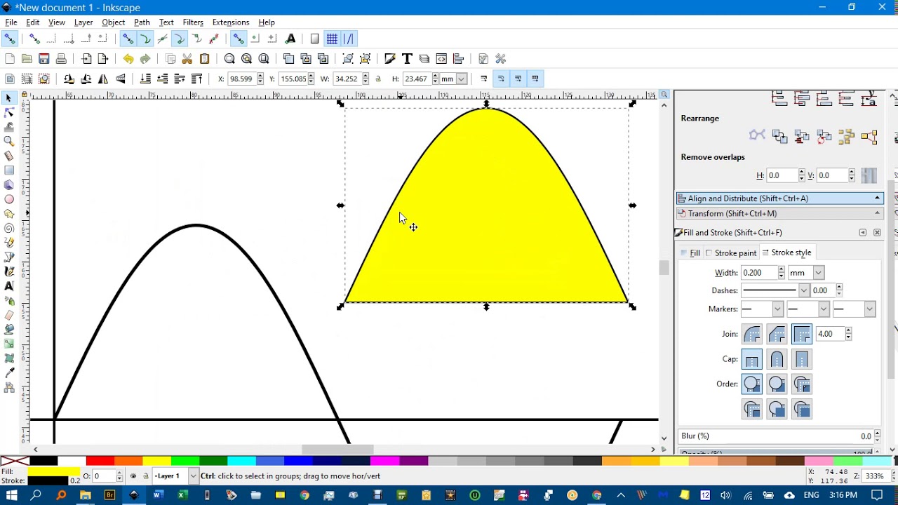 Integral area creation 2 - YouTube