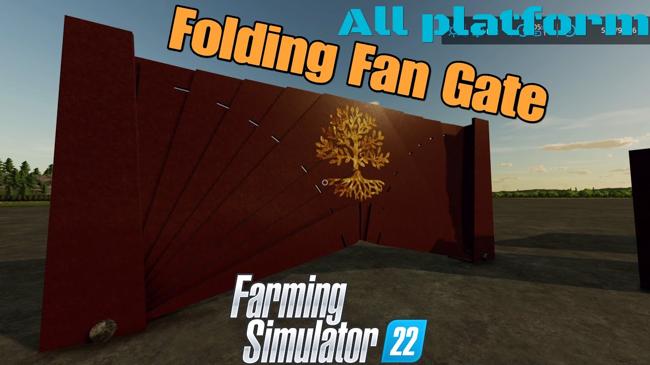 Folding Fan Gate / New mod for all platforms on. FS22 - YouTube