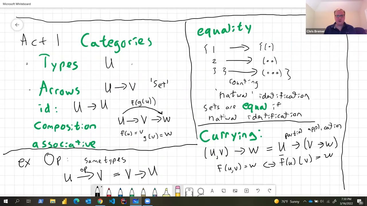 Christopher Bremer, "Types and Categories the 'Easy' Way" - YouTube