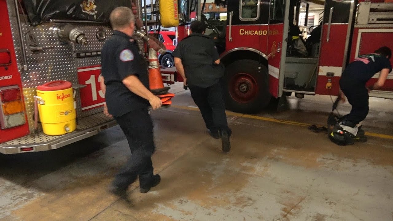 GO GET ‘EM”] Chicago Fire Department Engine 13 Truck 6 Battalion 1 ...