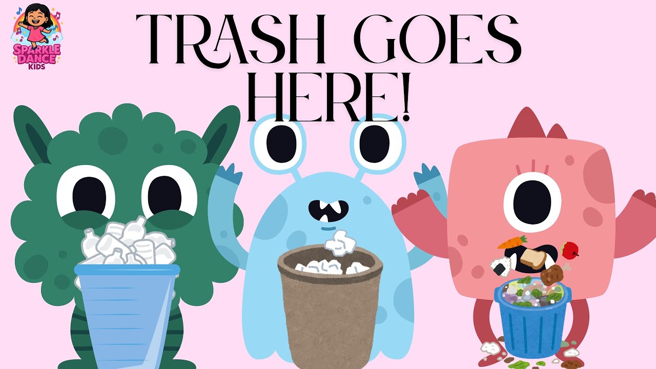 🎶 Trash Goes Here! Recycling Song for Kids 🎶 - YouTube
