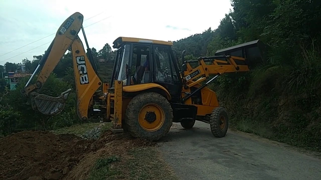 Landing, Climbing and weight Lifting by JCB 3DX l Easy way to bring ...