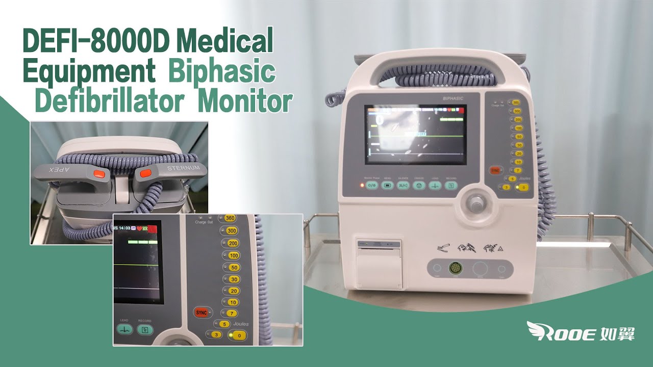 Adult/Pediatric Manual Biphasic Defibrillator with Colour Screen, ECG ...