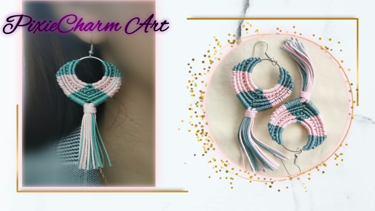 Easy, Simple yet Charming Macrame Earring Tutorial. - YouTube