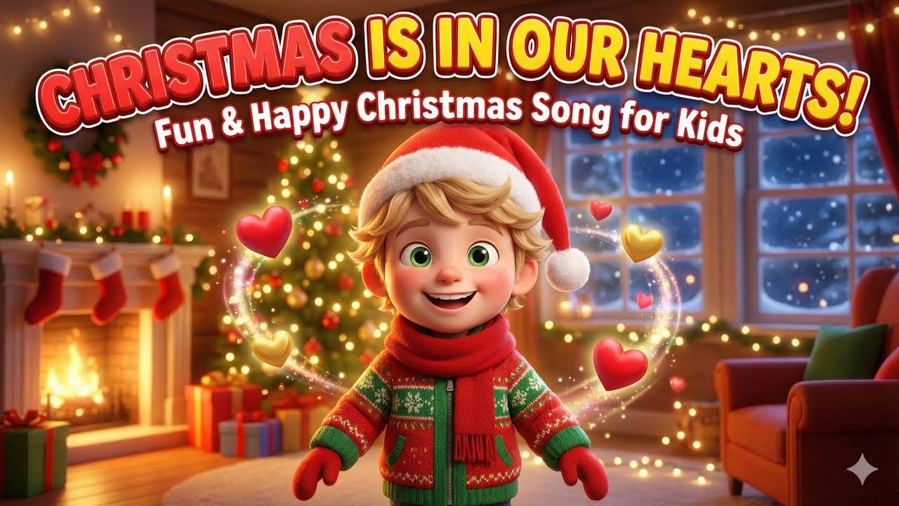 🎄 ️ Christmas Is in Our Hearts! | Fun & Happy Christmas Song for Kids 🎶 ...