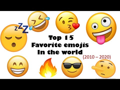Most favorite TOP 15 emojis in the world (Whatsapp & other) - YouTube