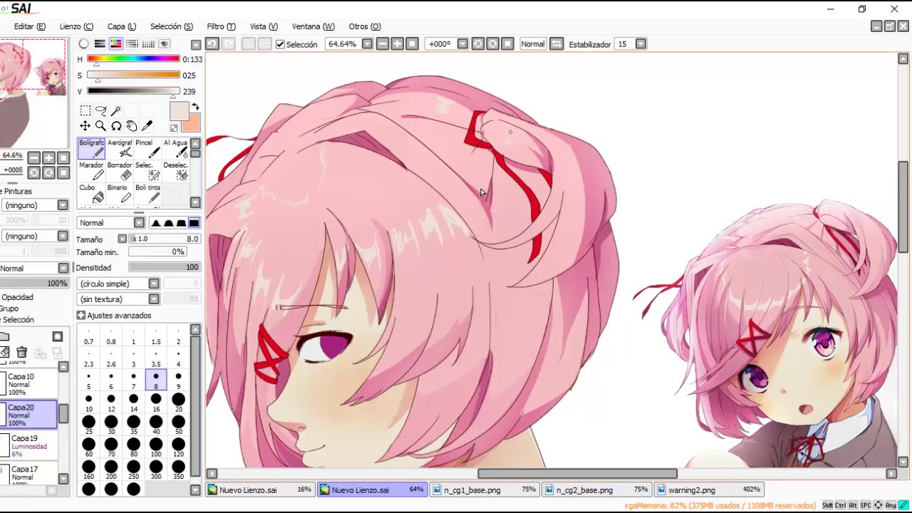 Natsuki, DDLC — SpeedPaint - YouTube