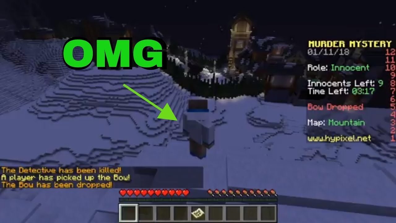 INSANE GLITCH ON HYPIXEL (Minecraft Murder Mystery) - YouTube