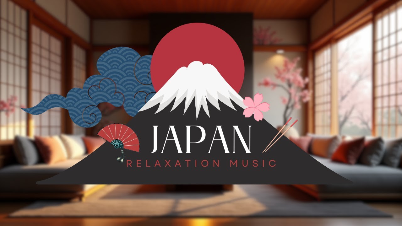 🌸 Cozy Japanese Ambience | Traditional Music & Falling Cherry Blossoms ...