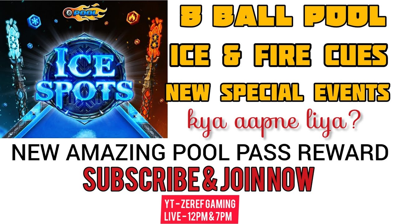 ICE & FIRE SPECIAL EVENTS | NEW AMAZING POOL PASS | 8 Ball Pool - YouTube