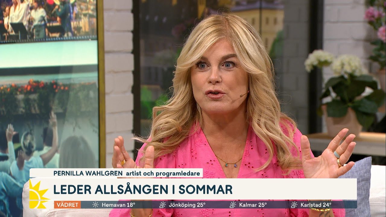 Pernilla om känslorna inför Allsångspremiären: ”Livrädd” | Nyhetsmorgon ...