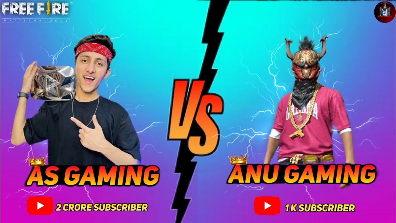 India No.1 Pro Player As Gaming 😮 Vs Noob Player Anu Gaming 1V1 ...