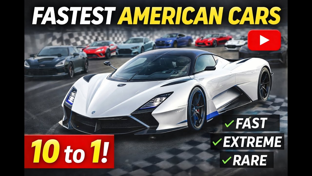 Top 10 Fastest American Cars of All Time (10 to1) - YouTube