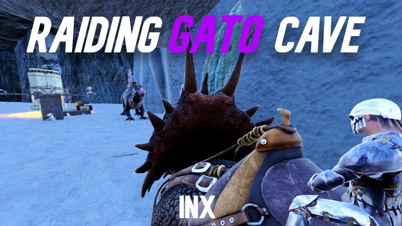 ONLINE RAIDING The GATO Cave Day 1 On INX- ARK:Survival Evolved - YouTube