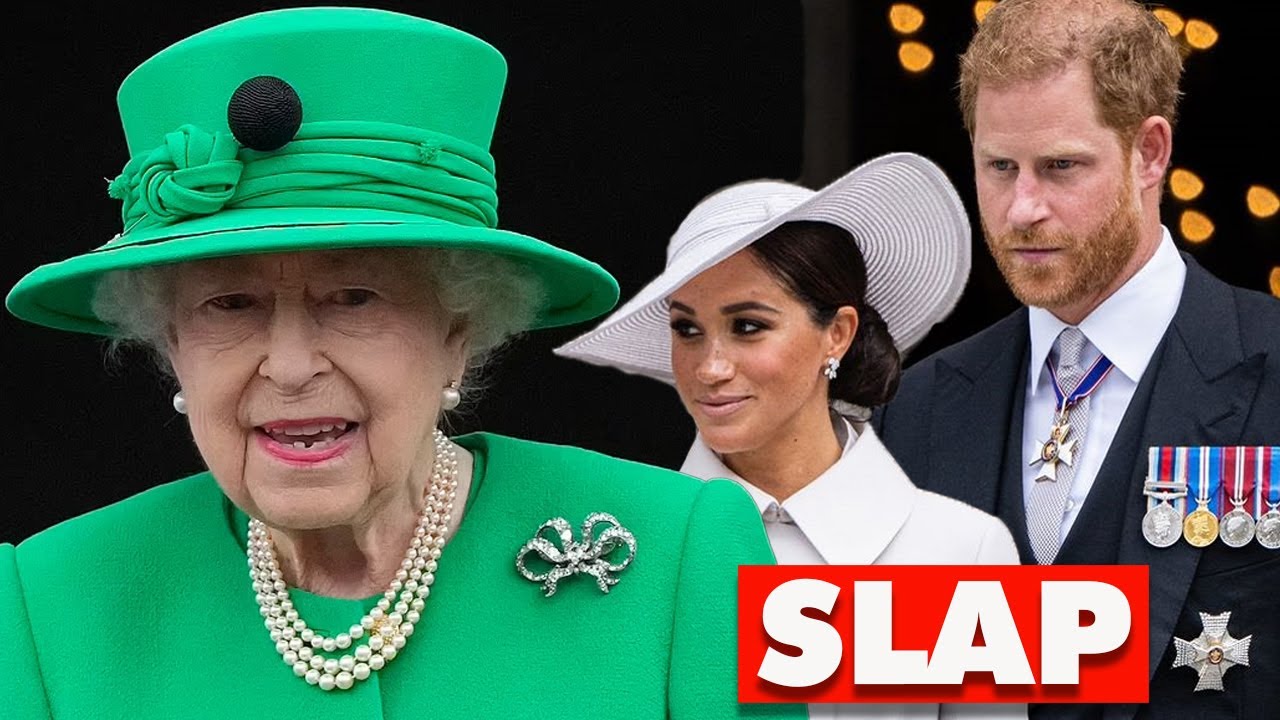 QUEEN GAVE SUSSEXES A SLAP! Harry's THUNDEROUS FACE As 'Baseball Bat ...