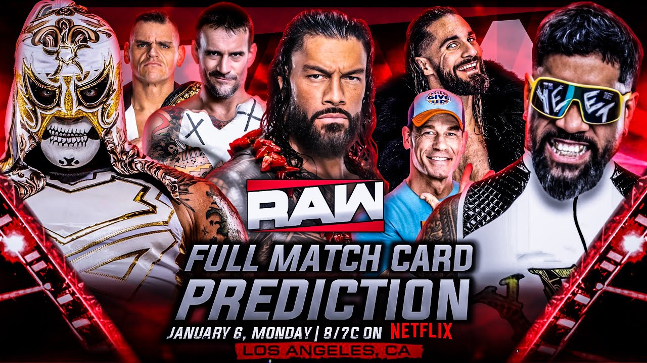 WWE RAW Netflix Debut Full Match Card Predictions | Wrestle Freakin ...
