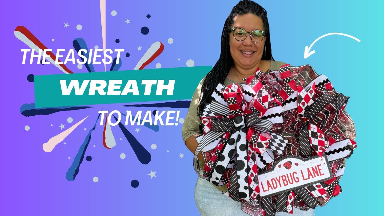 Pancake Style Wreath | Skinny Wreath |DIY Wreath | Easy to Make - YouTube