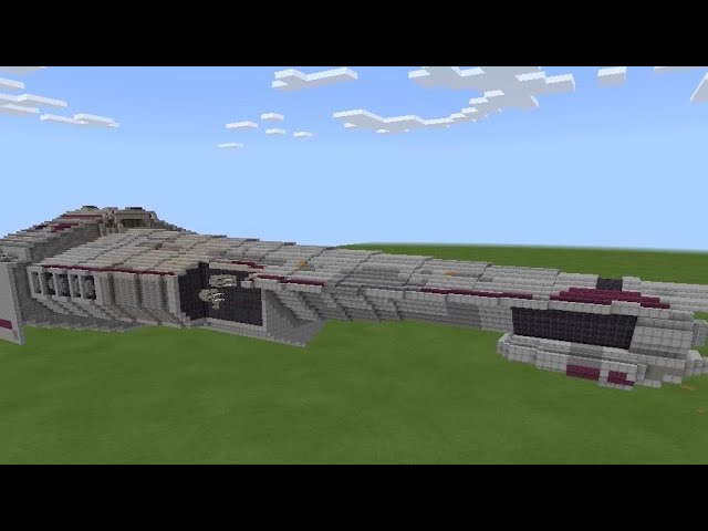 Star Wars Republic Cruiser Minecraft Crashed" Star Wars Republic