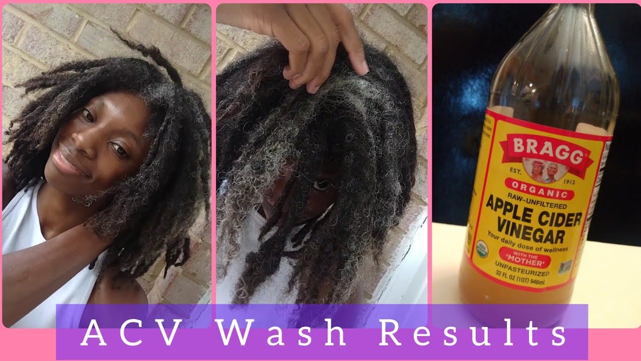 First ACV Wash on my 18-Month Locs!! | Thick #SemiFreeForm Locs - YouTube