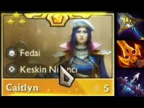 TFT 3 STAR CAİTLYN FOR THE WİN - YouTube