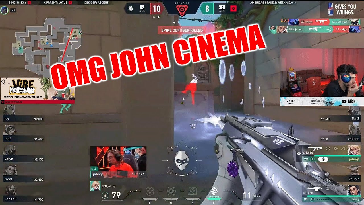 Tarik Reacts to SEN JohnQT HEROIC Ace Against G2 to save Sentinels ...