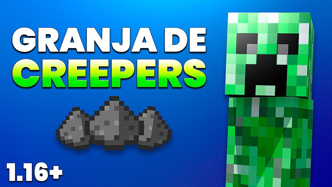 Granja de Creepers (Pólvora) Muy Fácil | Minecraft Java Tutorial 1.19 ...