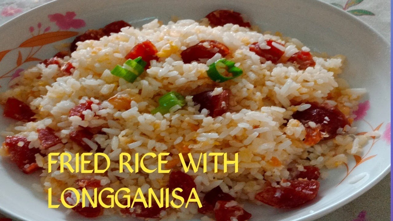 fried rice with longganisa - YouTube