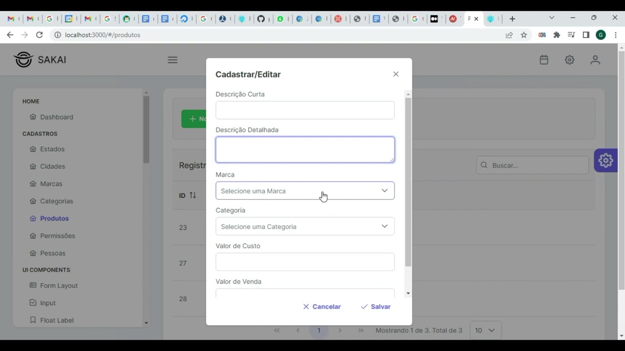 25 Dev Loja Virtual Spring Boot React Nextjs Front Dos Cruds De Produto Pessoa Marca