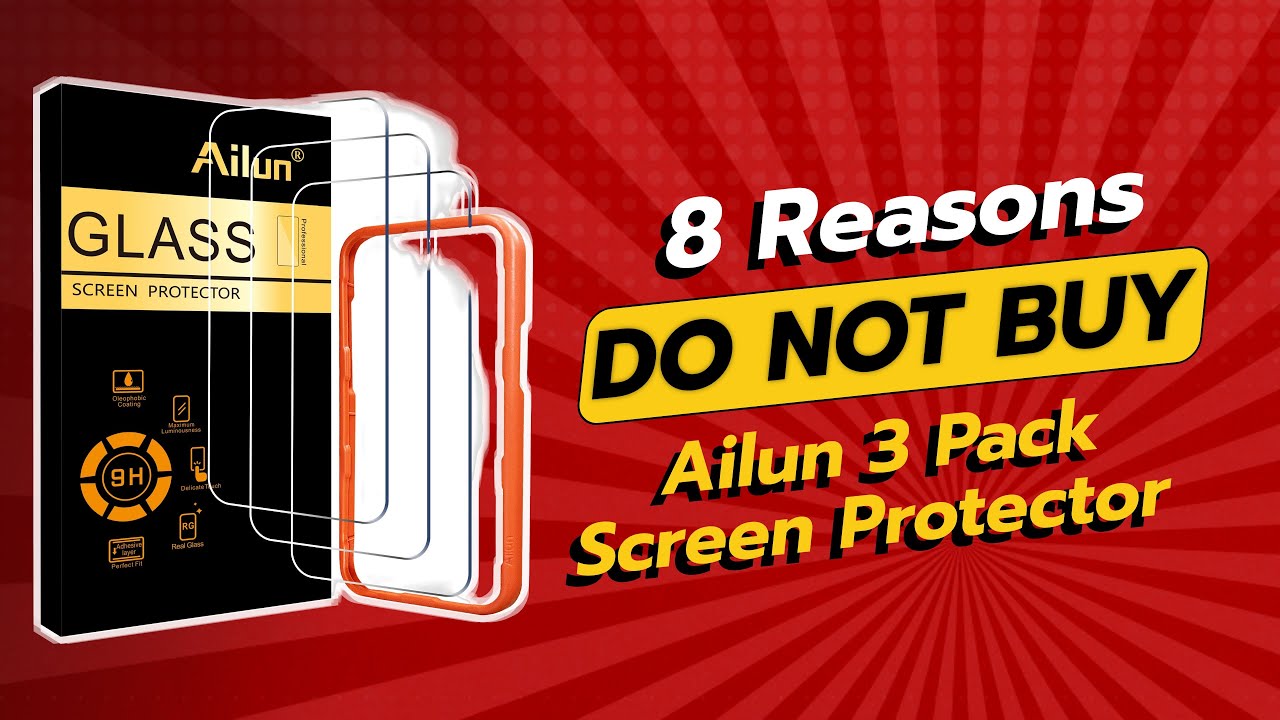 DON'T BUY Ailun 3 Pack Screen Protector BEFORE WATCHING THIS VIDEO! 😱📱 ...