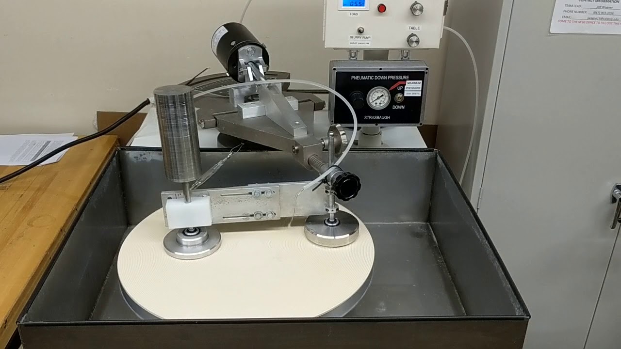 Wear Testing Machine for Plastic Materials used in CMP Process - YouTube