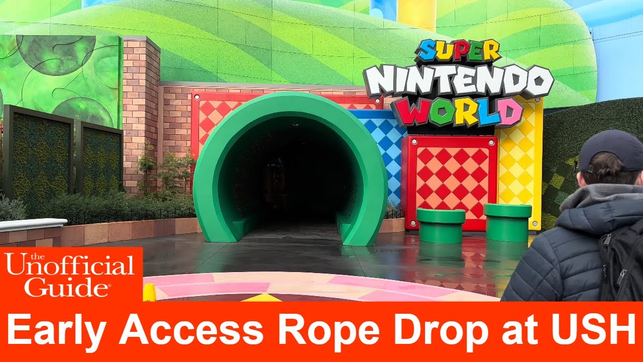 Super Nintendo World Early Access Rope Drop at Universal Studios ...