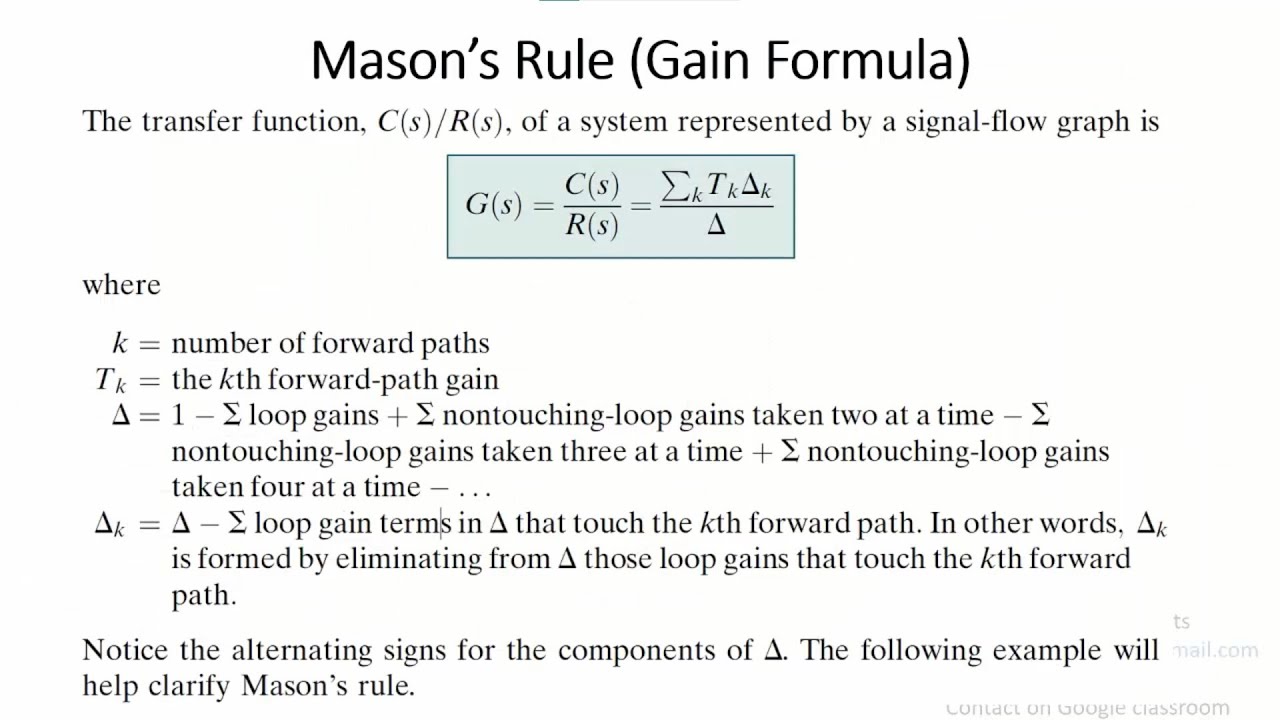 Lecture-4 (Unit-2): Masons Gain Formula - YouTube