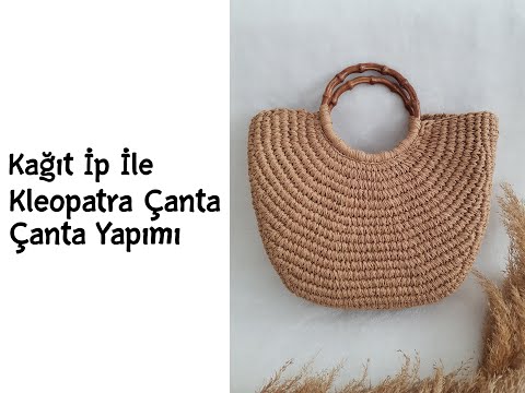 Kağıt İp İle Kleopatra Çanta Yapımı | 1.Bölüm